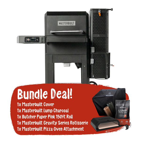 Masterbuilt Gravity Series 600 Digital Charcoal Grill + Smoker - Bundl ...