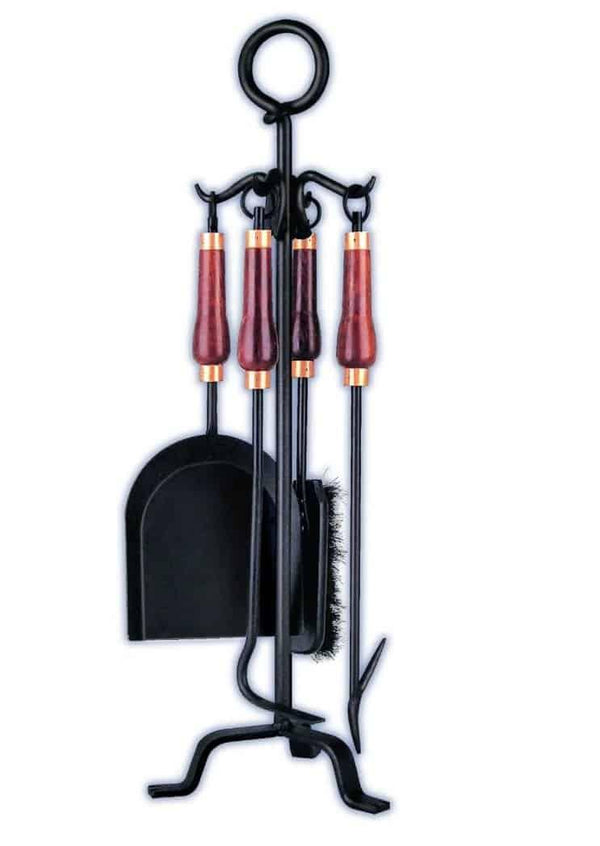 Melton Craft 5 Piece Fire Tool Set with Wooden Handles – Joe's BBQs